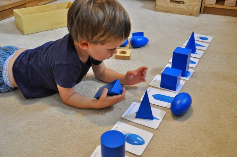 Learning the Montessori Way! Geometric Solids - kidskouch.com